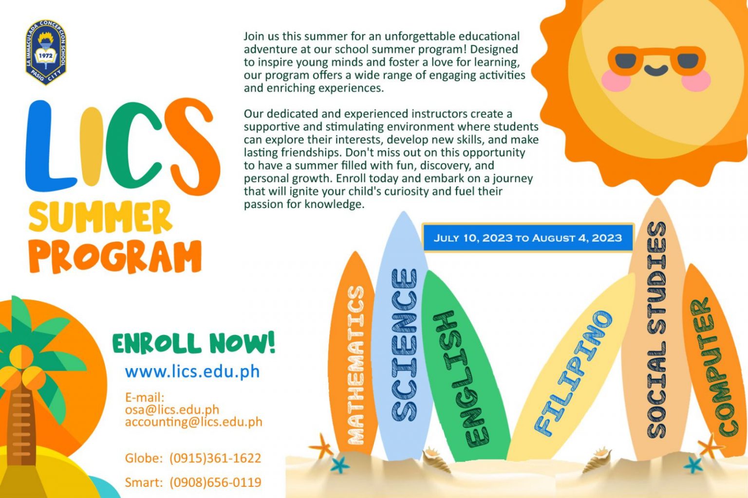 LICS Summer Program – La Immaculada Concepcion School